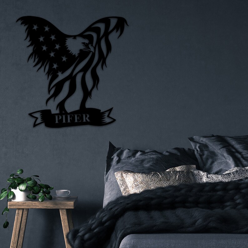 Custom Metal Eagle Sign wall hanging Eagle sign American | Etsy