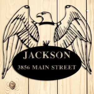 Custom Metal Sign, American Sign, American Eagle, Custom Wall Hanging ...