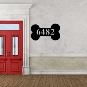 Custom Metal Sign, Address Sign, Custom, Dog Bone, Bone Sign,dog Lover ...