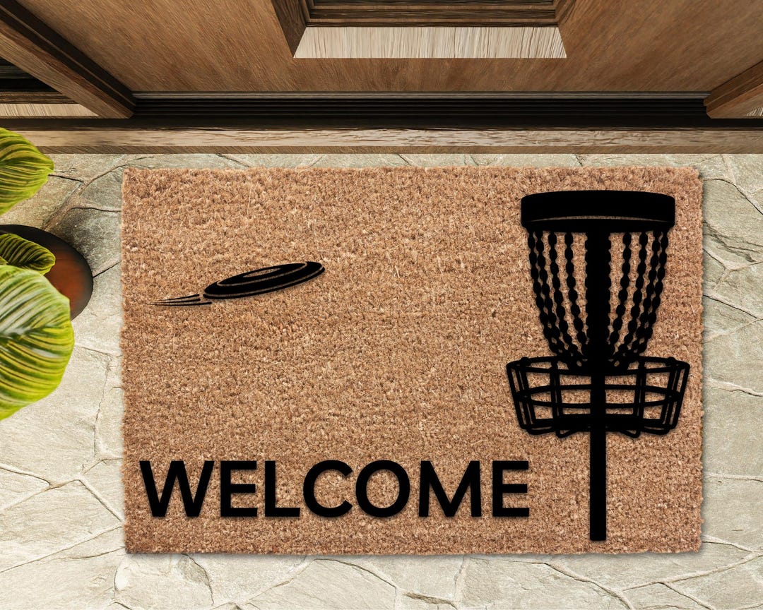 Disc Golf Doormat|disc Golf|custom|disc|custom Doormat|door|home Decor ...