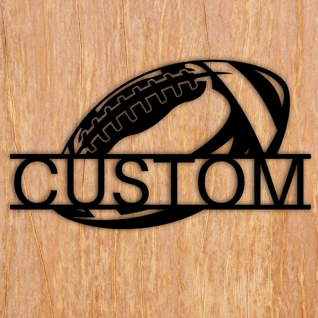 Personalize Metal Sign,football Sign,wall Sign,wall Hanging,football ...