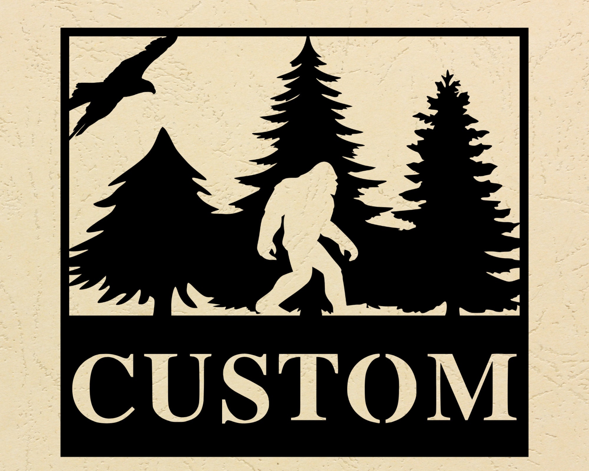 Bigfoot Custom Metal Sign Bigfoot Sign Bigfoot Sasquatch | Etsy