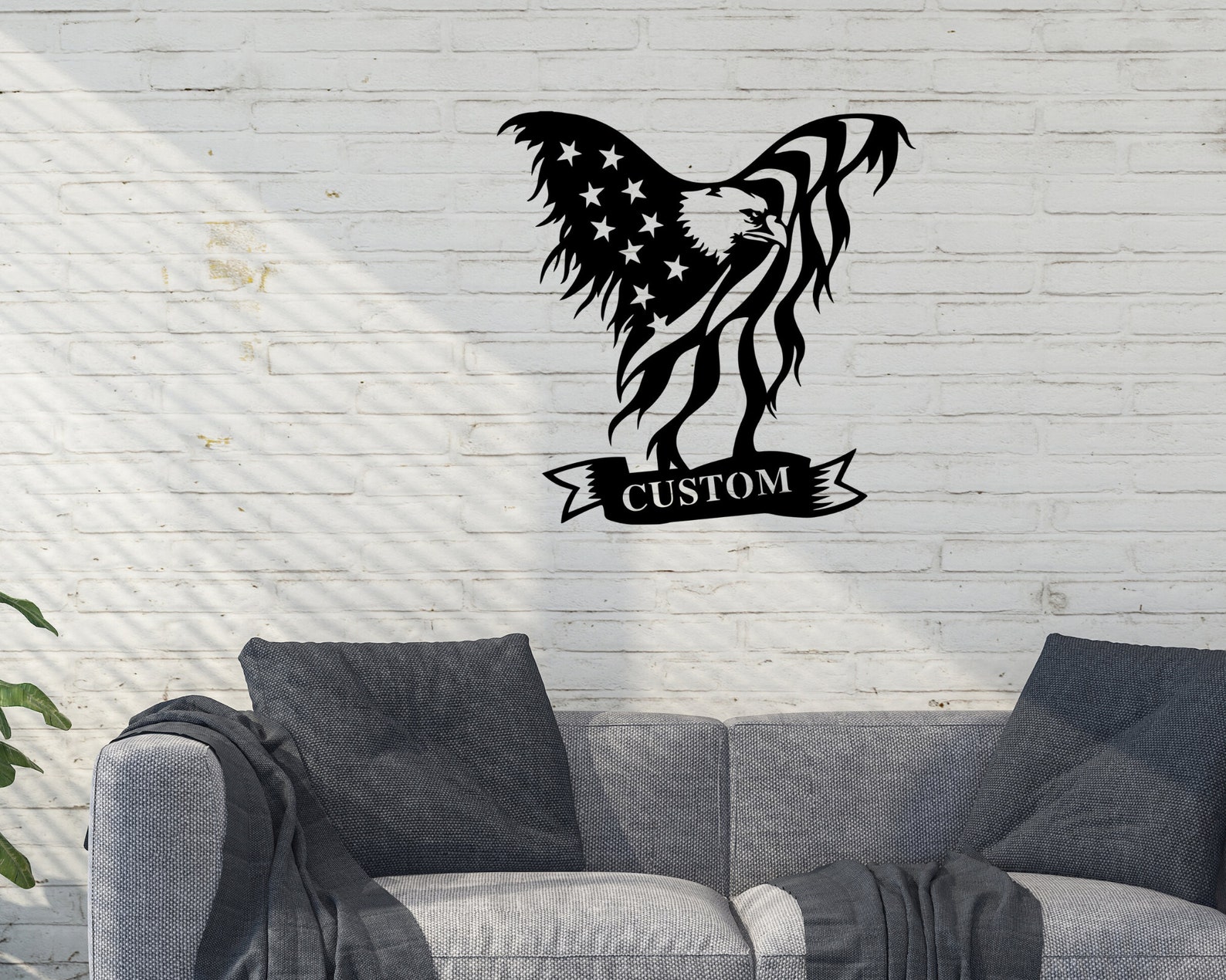 Custom Metal Eagle Sign Eagle Sign American Flag Sign - Etsy