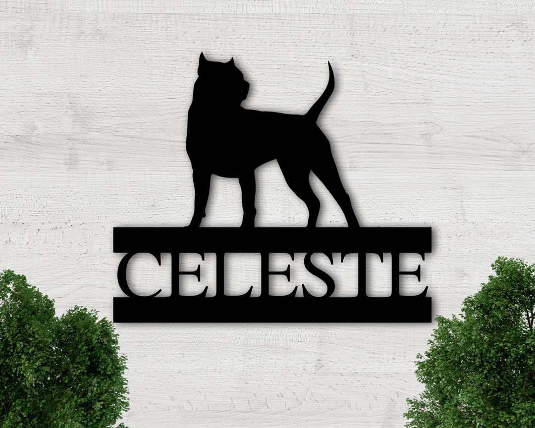 Custom Metal Wall Sign, Pit Bull Sign, Pitbull,housewarming Gift, Pit ...