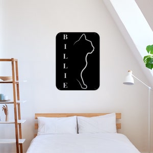 Custom Cat Wall Sign, Cat Sign, Address Sign, Cat Gift, Cat, Custom ...