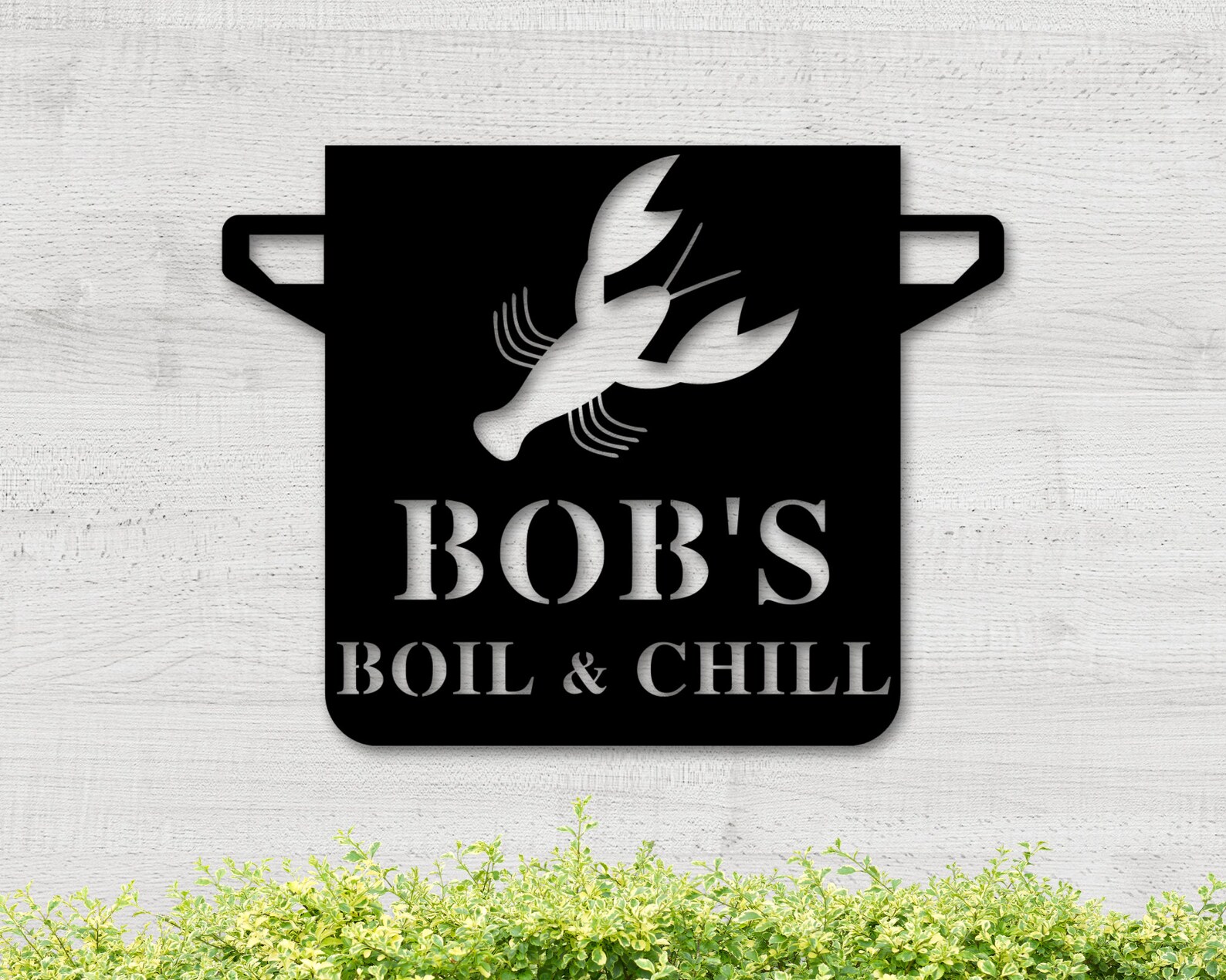 Personalized Boiling Sign, Custom Boil Sign, Boil and Chill Sign, Metal ...