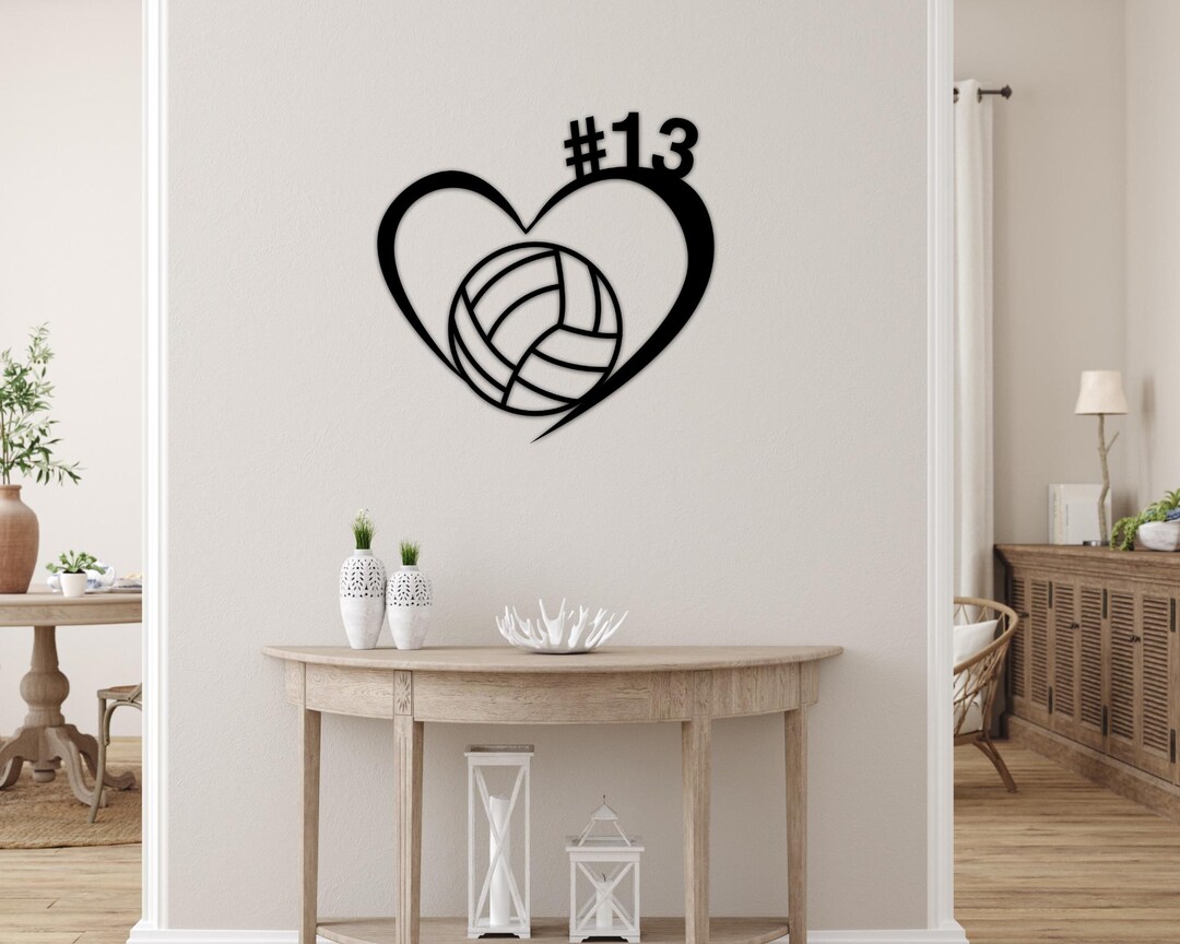 Custom Volleyball Sign, Volleyball Wall Sign, Volleyball Sport Sign ...