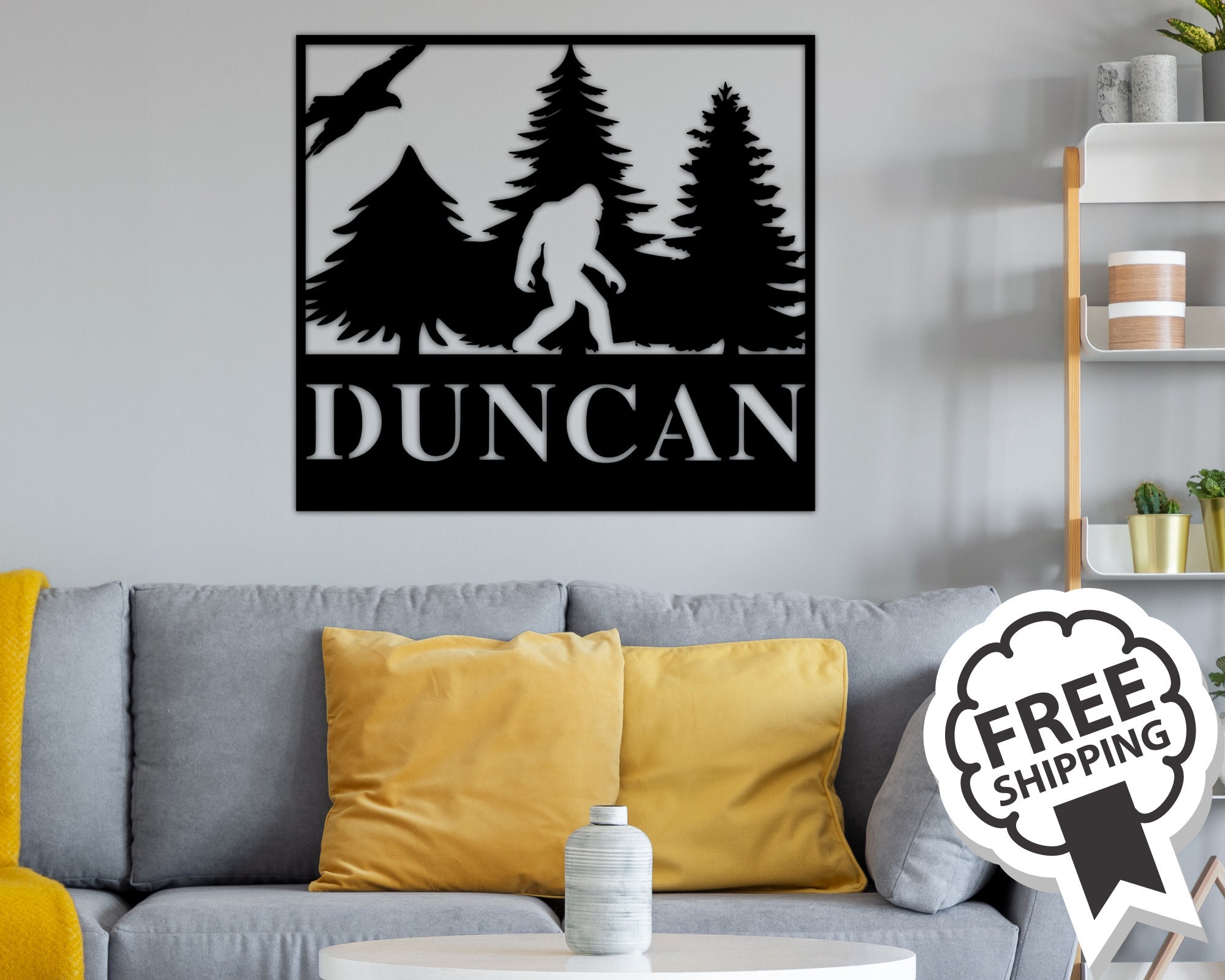 Bigfoot Custom Metal Sign Bigfoot Sign Bigfoot Sasquatch | Etsy
