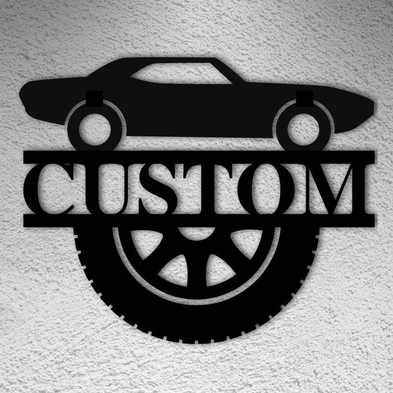 Custom Car Shop Metal Sign, Garage Decor, Personalized Racing Gift - Etsy