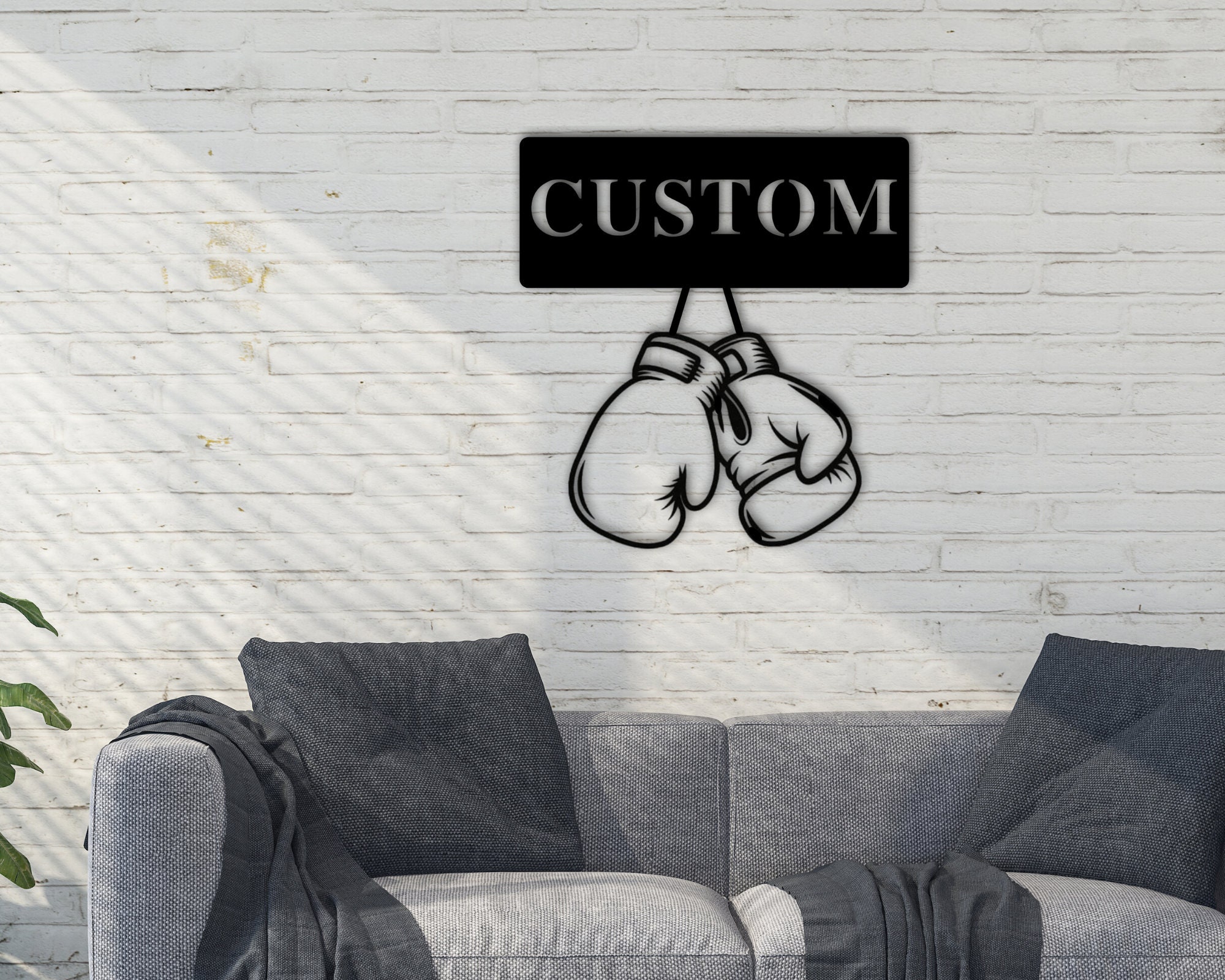 Personalized Boxing Sign Boxing Decor Last Name Sign - Etsy