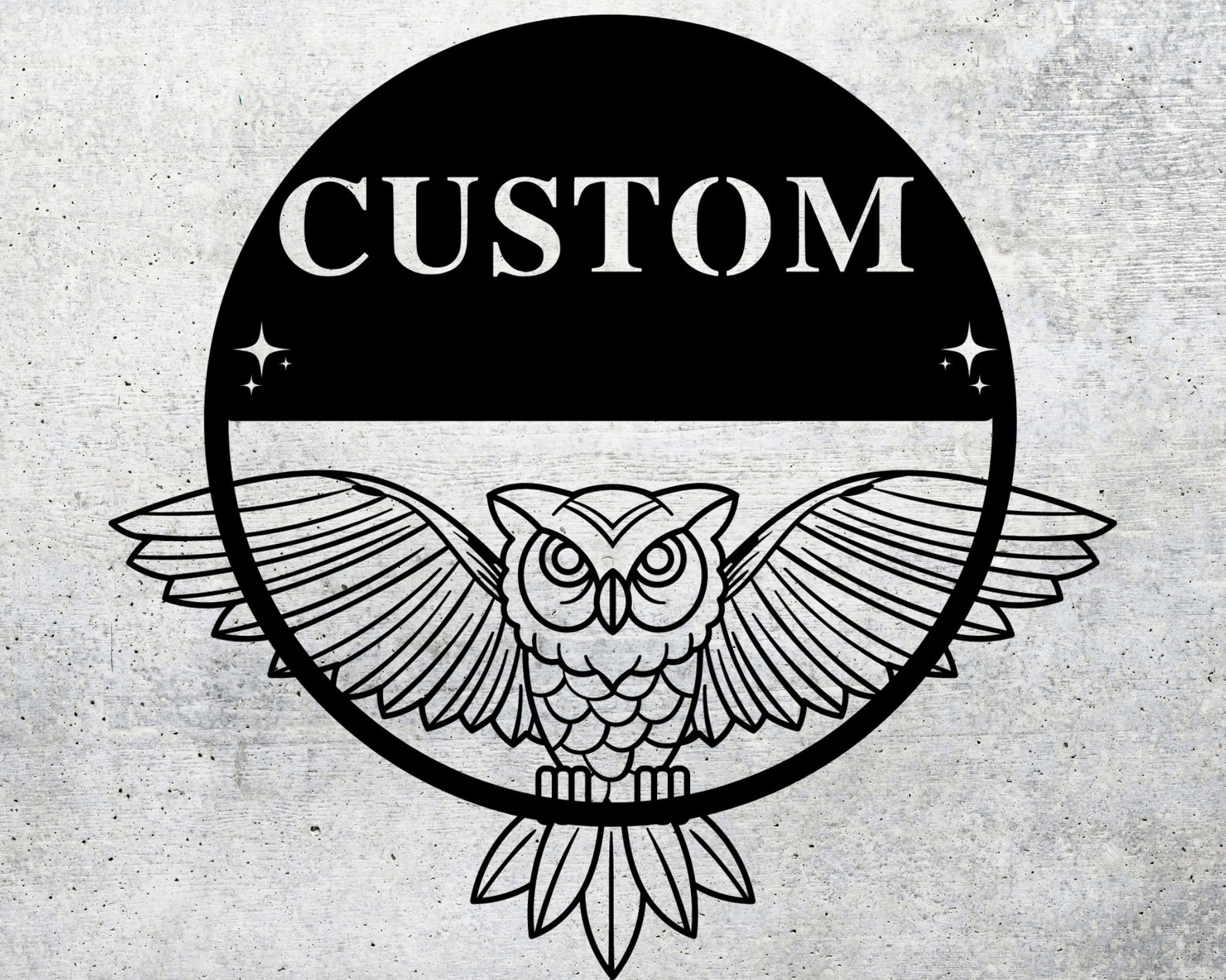 Owl Custom Wall Sign Owl Metal Sign Owl Sign Metal Sign - Etsy