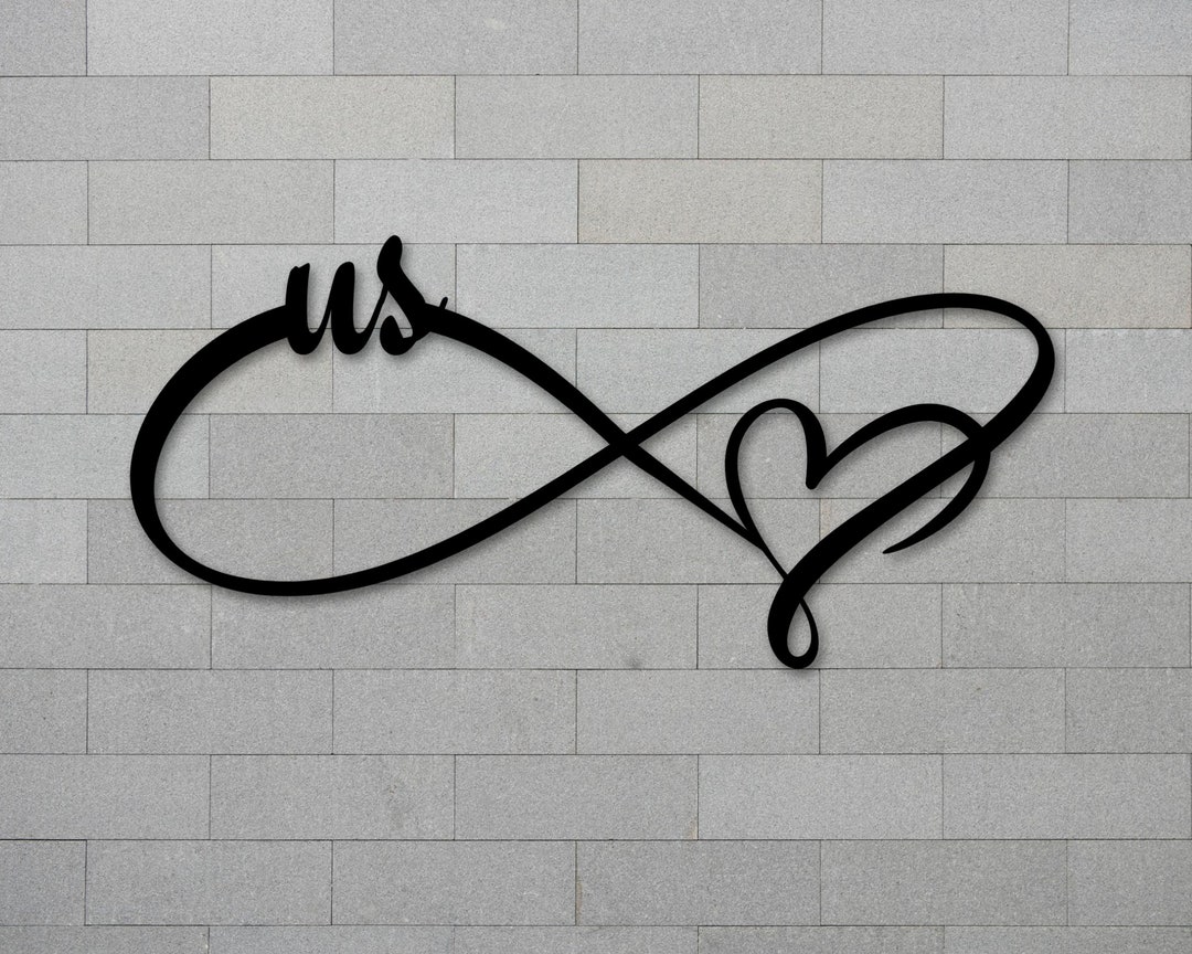 Infinity Heart Sign, Infinity Love Sign, Metal Infinity Sign, Forever ...