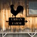 Custom Metal Rooster Sign,wall Hanging,rooster Sign,rooster,chicken ...