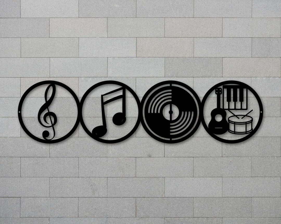 Music Decor, Music Sign, Music Room Decor, Musical Note Sign, Record ...