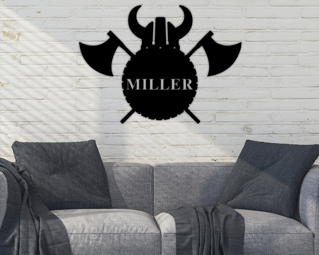 Viking Custom Wall Art|viking Sign|viking||custom Sign|metal Sign|home ...