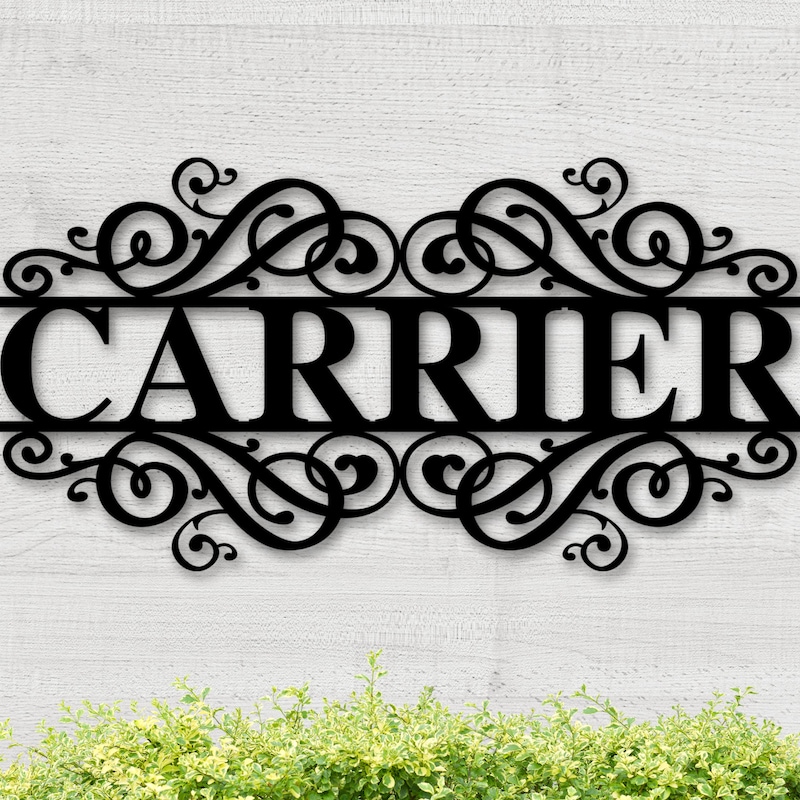 Metal Name Sign - Etsy