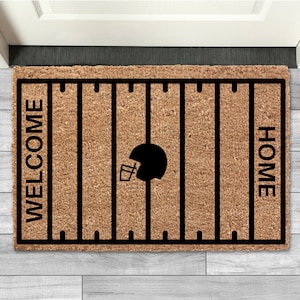 Football Field Welcome Home Doormatfootball ...