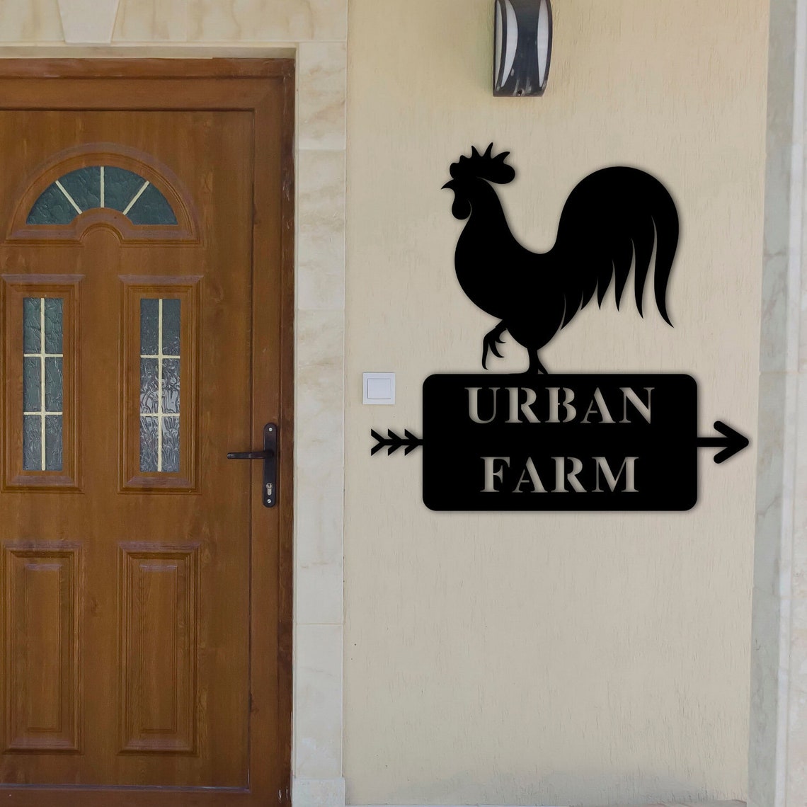 Custom Metal Rooster Signwall Hangingrooster | Etsy