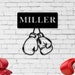 Personalized Boxing Sign, Boxing Decor, Last Name Sign, Fitness Sign ...
