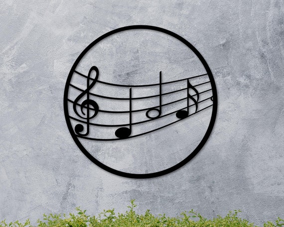 Music Decor Music Sign Music Room Decor Musical Note Sign | Etsy