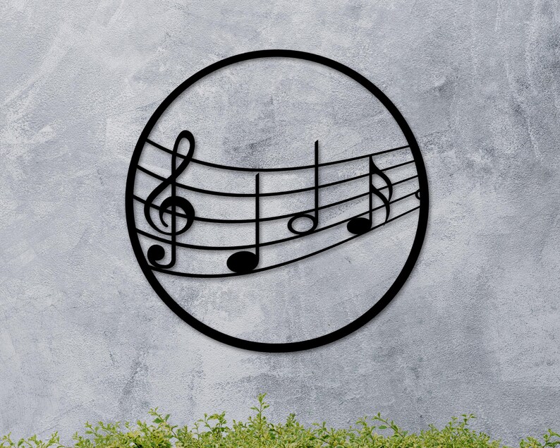 Music Decor Music Sign Music Room Decor Musical Note Sign - Etsy