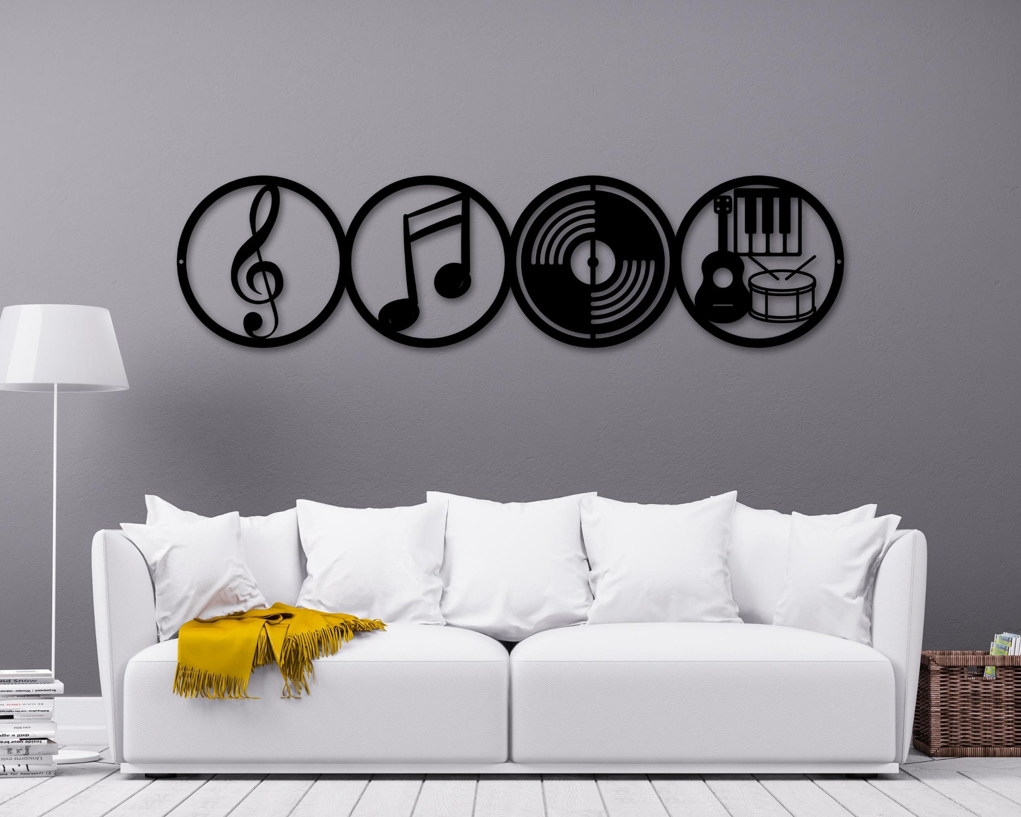 Music Decor Music Sign Music Room Decor Musical Note Sign - Etsy