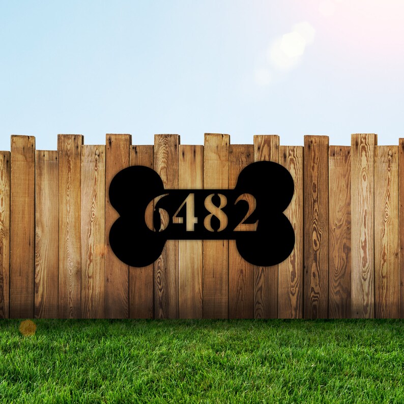 Custom Metal Sign, Address Sign, Custom, Dog Bone, Bone Sign,dog Lover ...