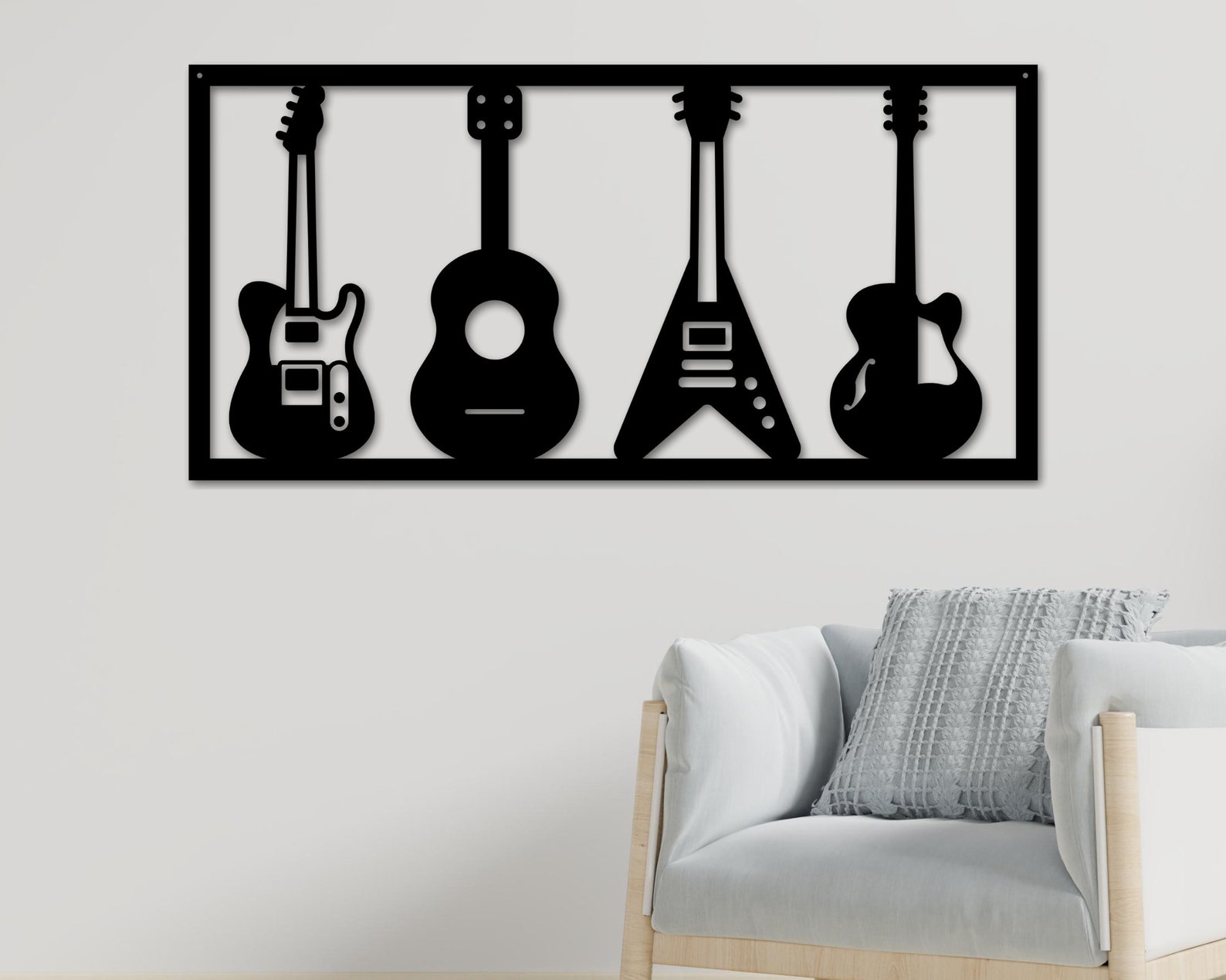 Music Decor Guitar Sign Music Room Decor Musical Note Sign | Etsy