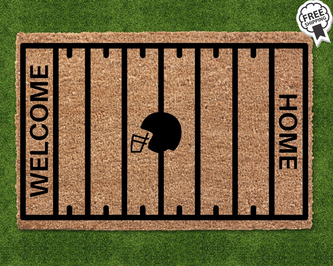 Football Field Welcome Home Doormatfootball ...