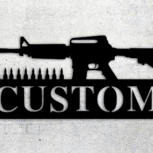 Custom Metal Sign,address Sign,gun Sign, Name Sign, Custom Sign, Home ...