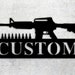 AR-15 Custom Metal Sign,address Sign,gun Sign,name Sign,gift for Dad ...
