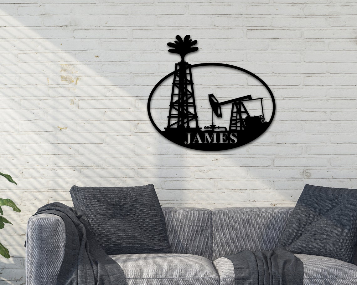 Custom Oilfield Sign, Oilfield Decor, Oil Pump Sign, Oil Rig Sign ...