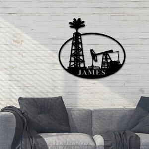 Custom Oilfield Sign, Oilfield Decor, Oil Pump Sign, Oil Rig Sign ...