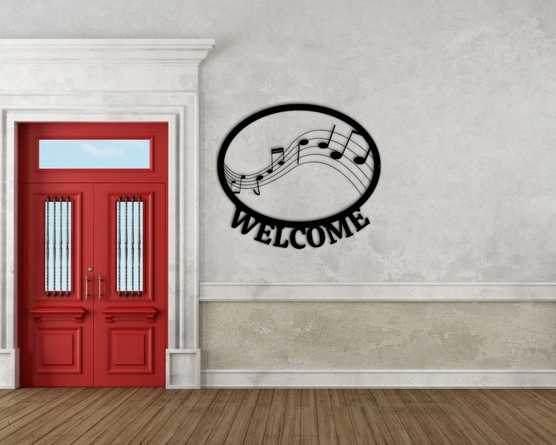 Custom Music Notes Sign Custom Wall Sign Metal Sign Music | Etsy