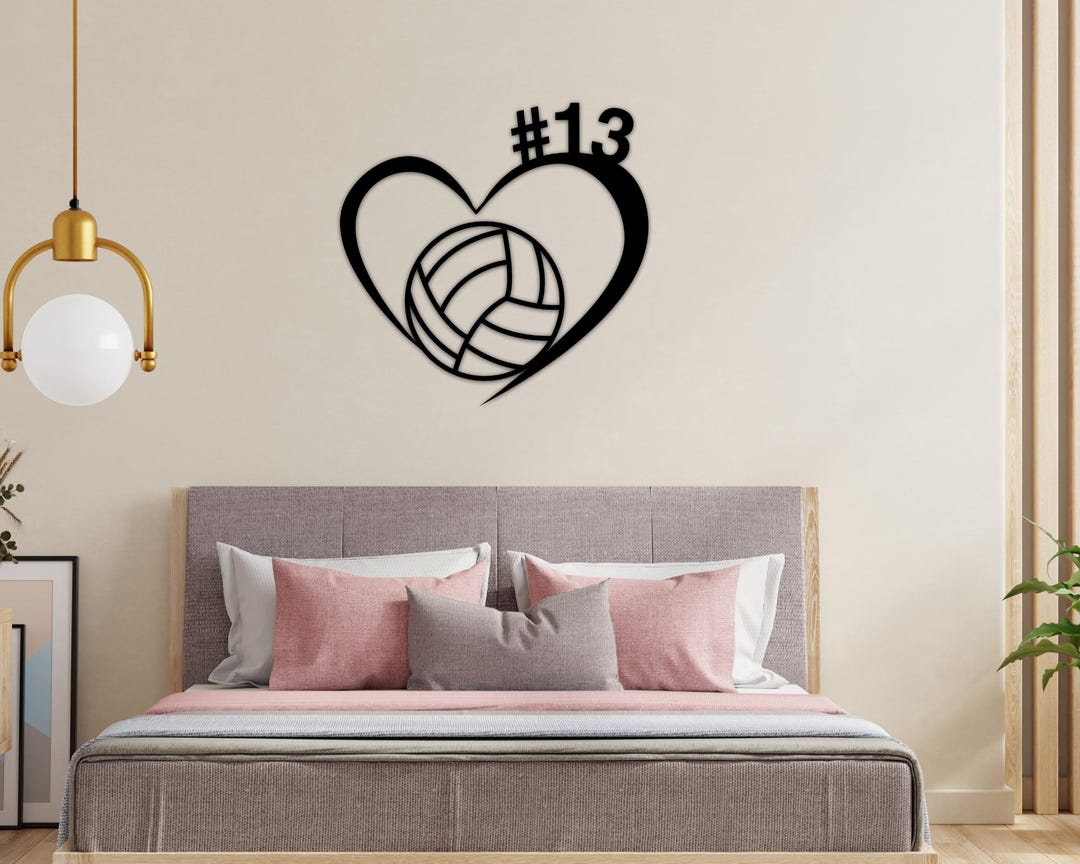 Custom Volleyball Metal Sign, Volleyball Wall Sign, Volleyball Sport ...