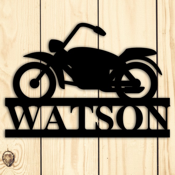 Custom Metal Motorcycle Sign Wall Hanging Motorcycle Sign | Etsy
