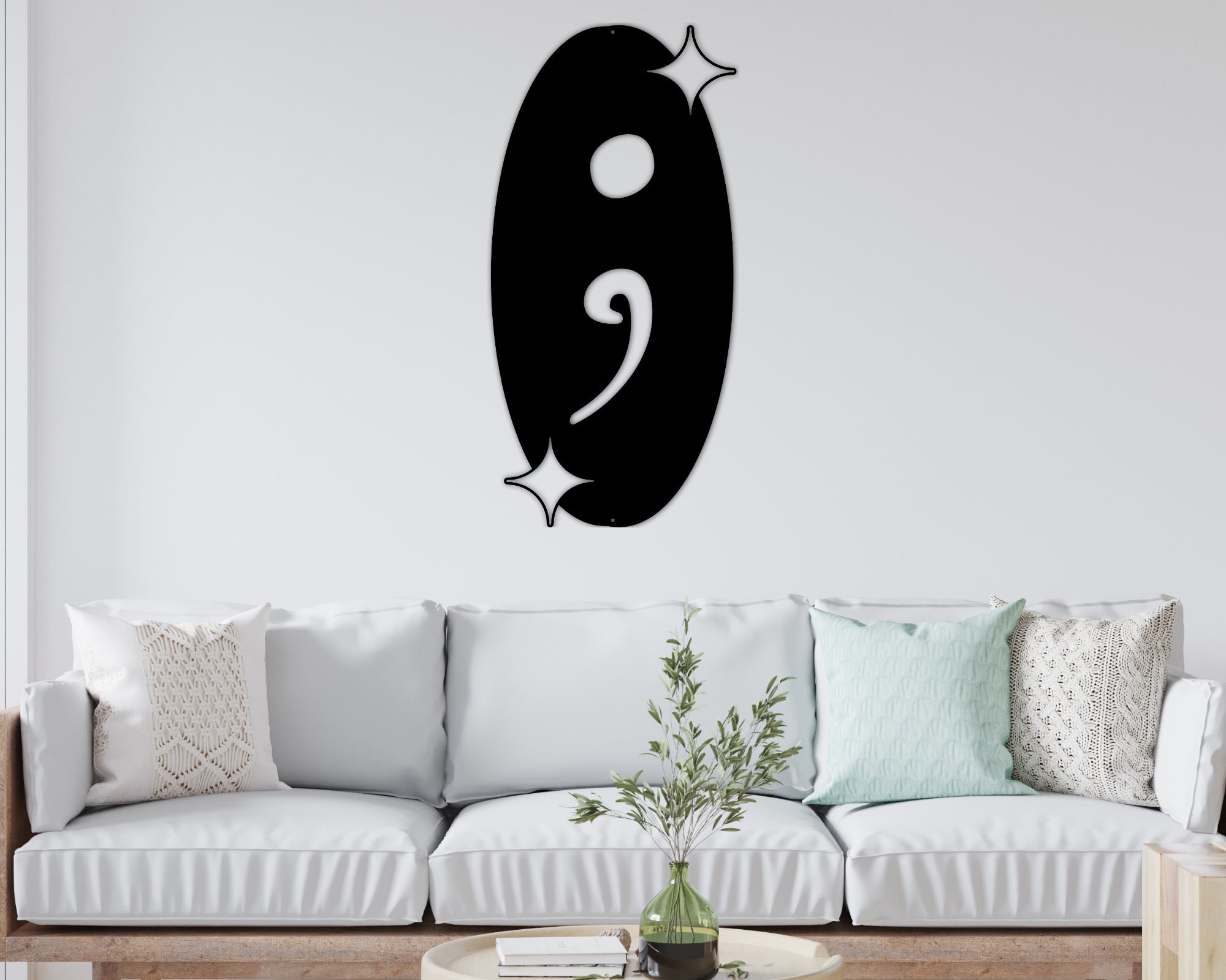 Metal Wall Sign, Semicolon, Semicolon Sign, Wall Art, Metal Sign, Wall ...
