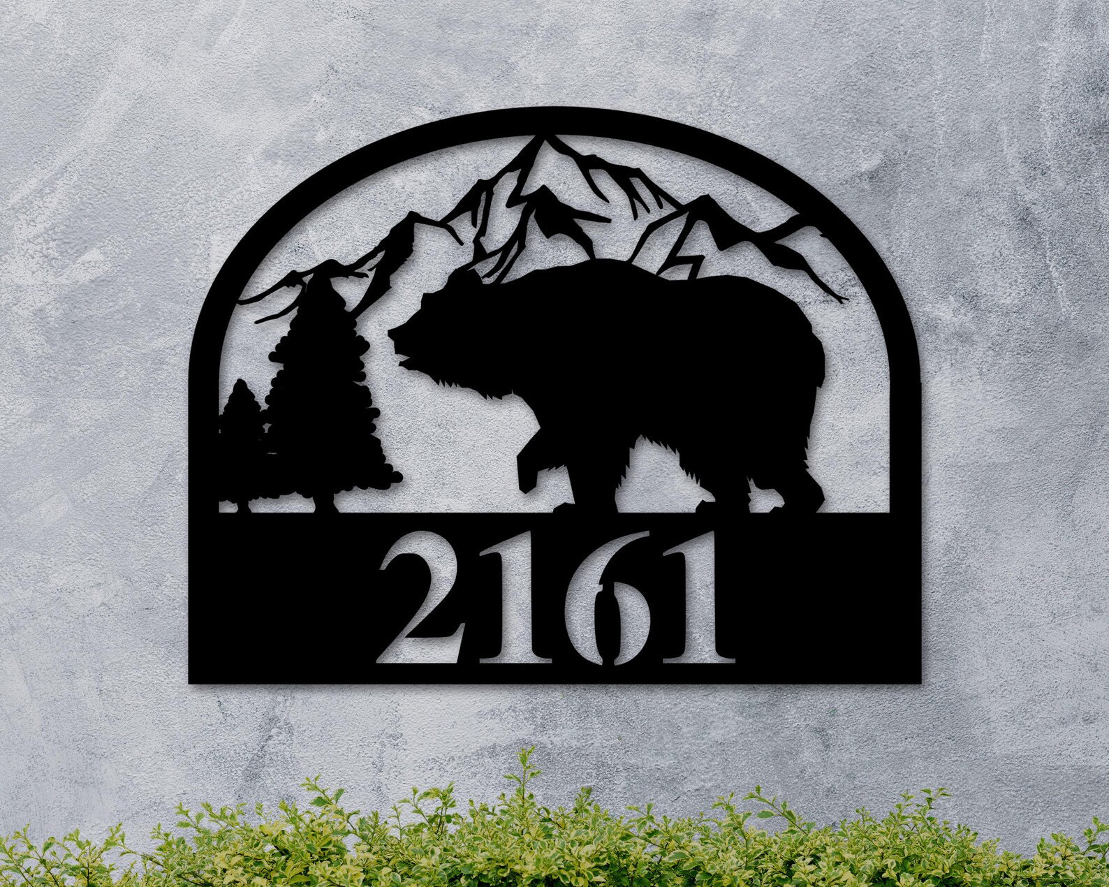 Bear Address Sign Metal Bear Address Sign Metal House - Etsy