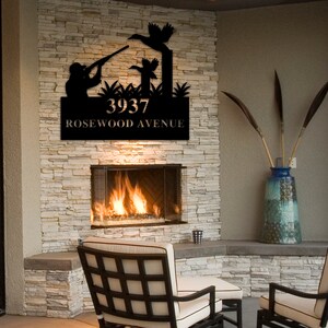 Custom Metal Name Sign,duck Hunting Gift, Housewarming Gift,hunting ...