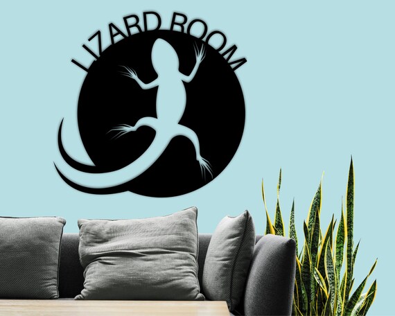 Custom Metal Lizard Sign Wall Sign Lizard Sign Lizard | Etsy