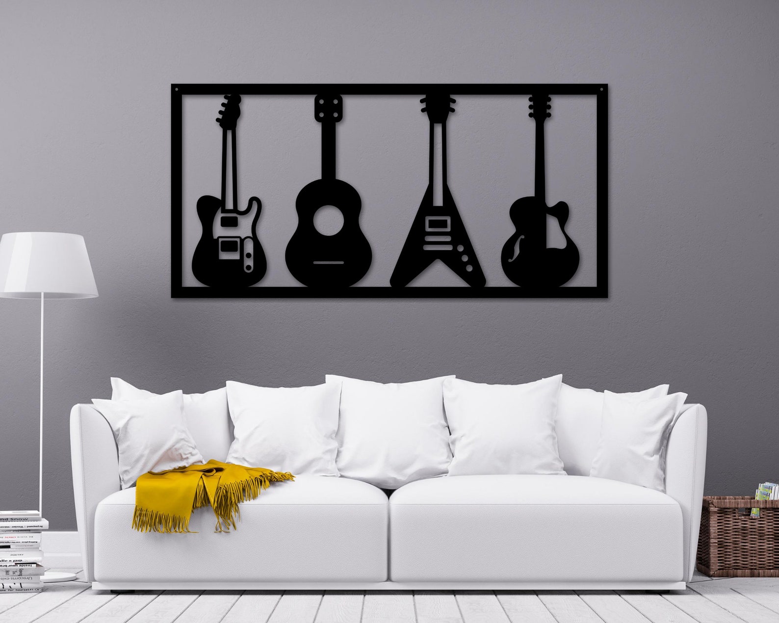 Music Decor Guitar Sign Music Room Decor Musical Note Sign | Etsy