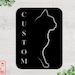 Custom Cat Wall Sign, Cat Sign, Address Sign, Cat Gift, Cat, Custom ...