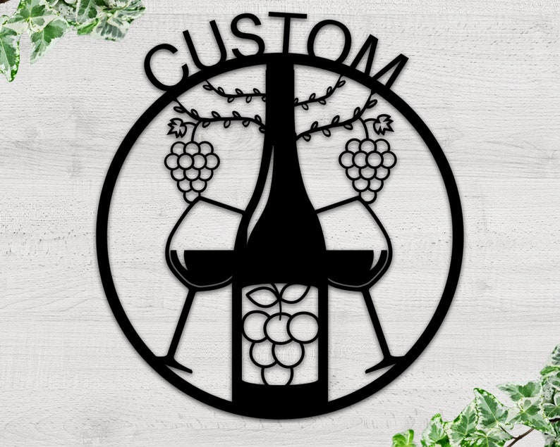 Personalized Wine Sign Custom Sign Wall Sign Wine Home - Etsy
