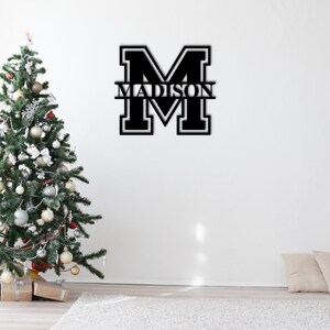 Custom Metal Sign, Family Name Sign, Custom Metal Hanging,christmas ...