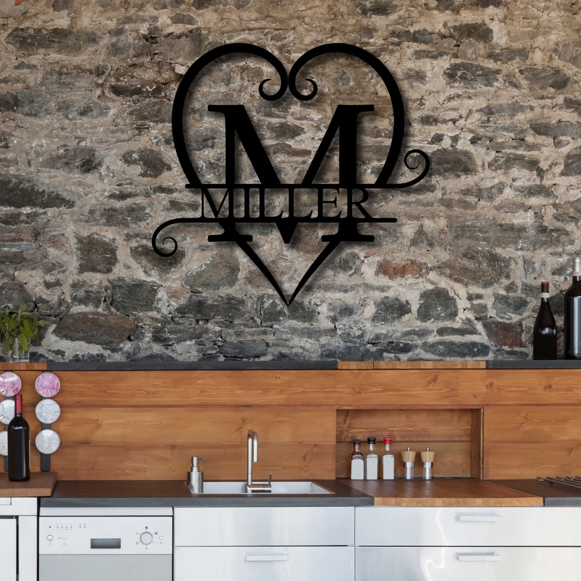 Custom Heart Name Sign! Custom Metal Sign, Family Name Sign,custom ...