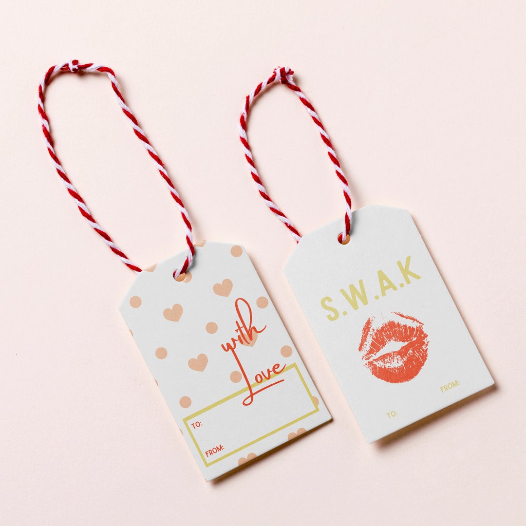 Valentines Day Gift Tag Printable. Print Gift Tags. Valentines Day ...