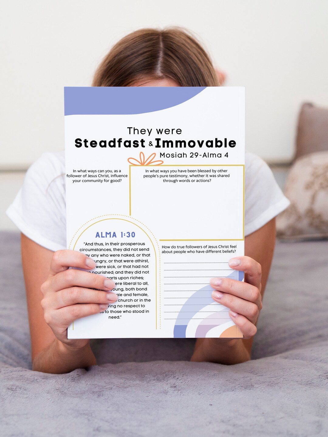June 3-9. They Were Steadfast and Immovable. Printable Lesson Worksheet AND Handout. YW ...