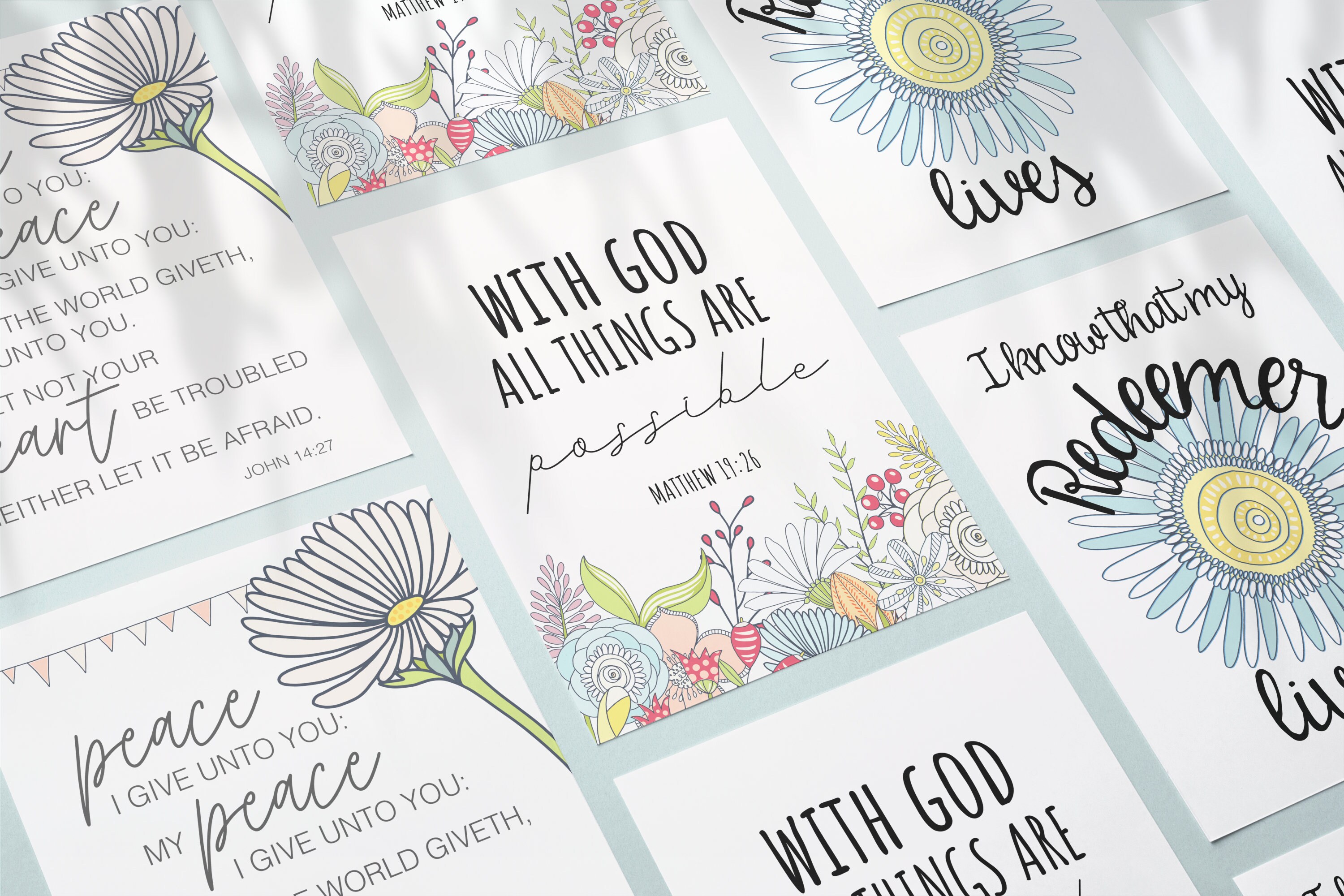 Easter Scripture Cards. Christian Scripture Cards. Ministering - Etsy