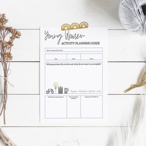 Young Women Activity Planning Guide - Etsy