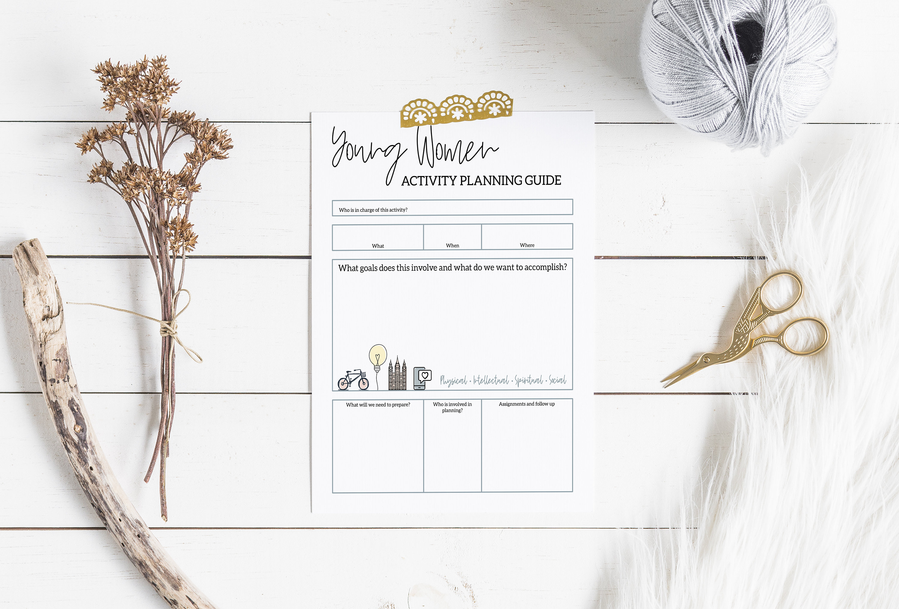 Young Women Activity Planning Guide - Etsy